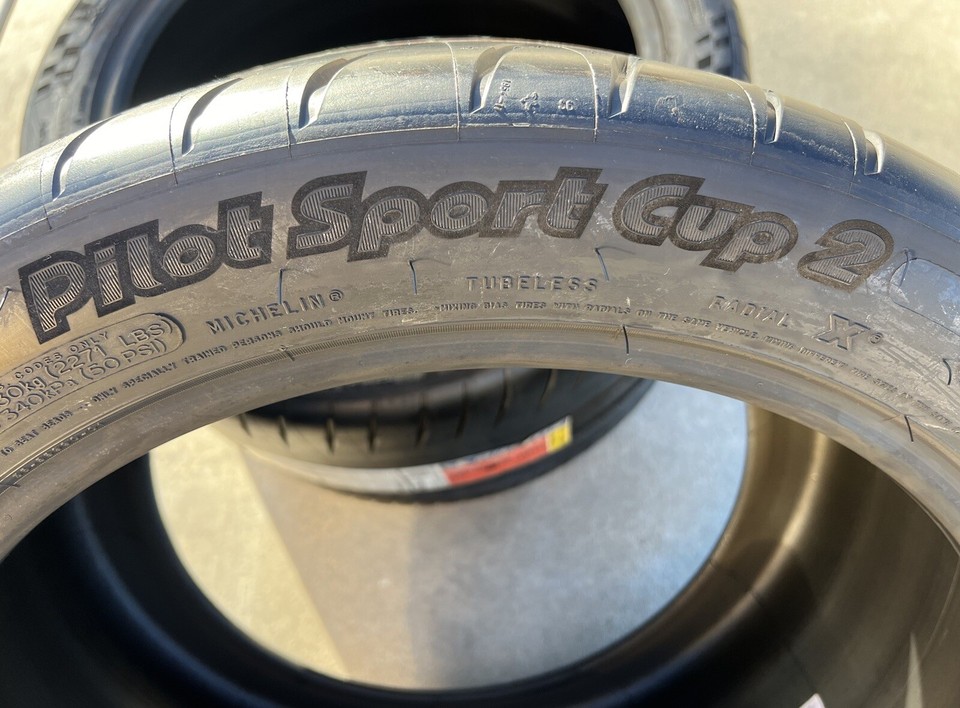 SET OF TWO NEW 345/30ZR19 Michelin Pilot Sport Cup 2 345/30ZR19 Tires ...