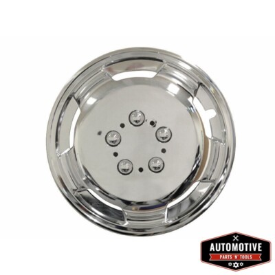 Single (x1) 16" inch Chrome Deep Dish Van Wheel Trim Hub Replacement ...