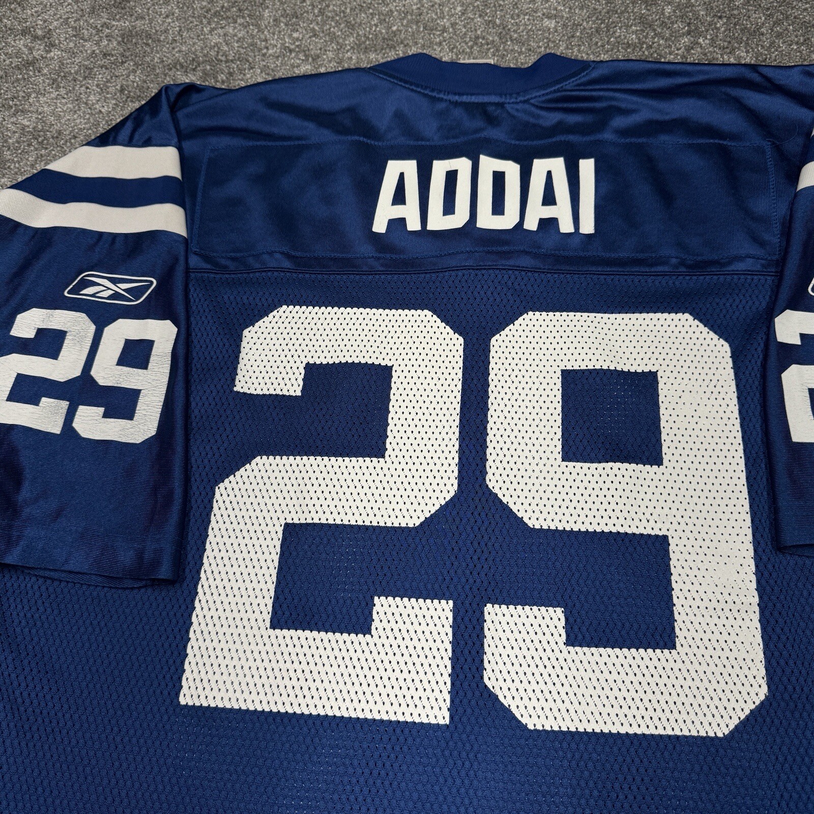 Indianapolis Colts Jersey Men XL Joseph Addai Blue NFL Football Reebok ...
