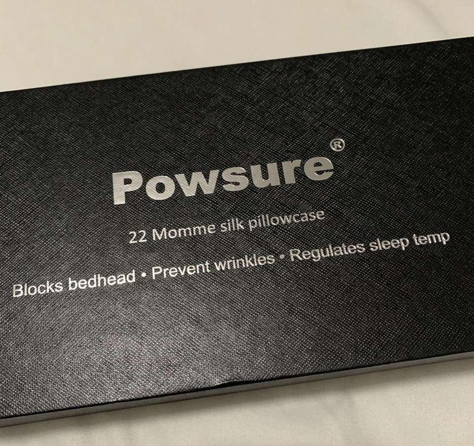 Powsure 22 Momme Silk Pillowcase Cover And Eye Mask New | eBay
