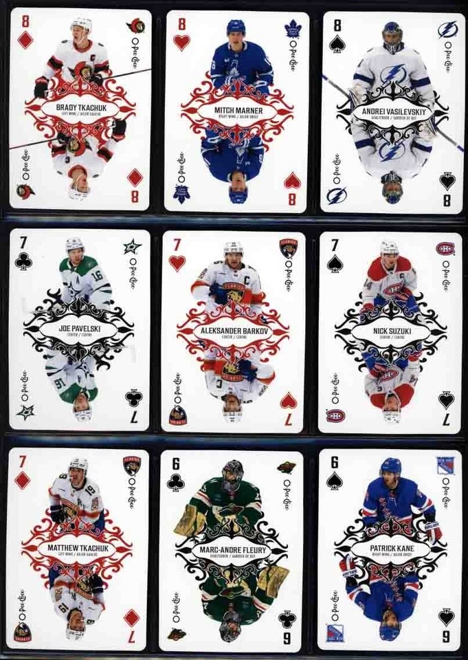 2023-24 O-Pee-Chee Playing Cards Complete Set 54 Cards OPC With Jokers ...