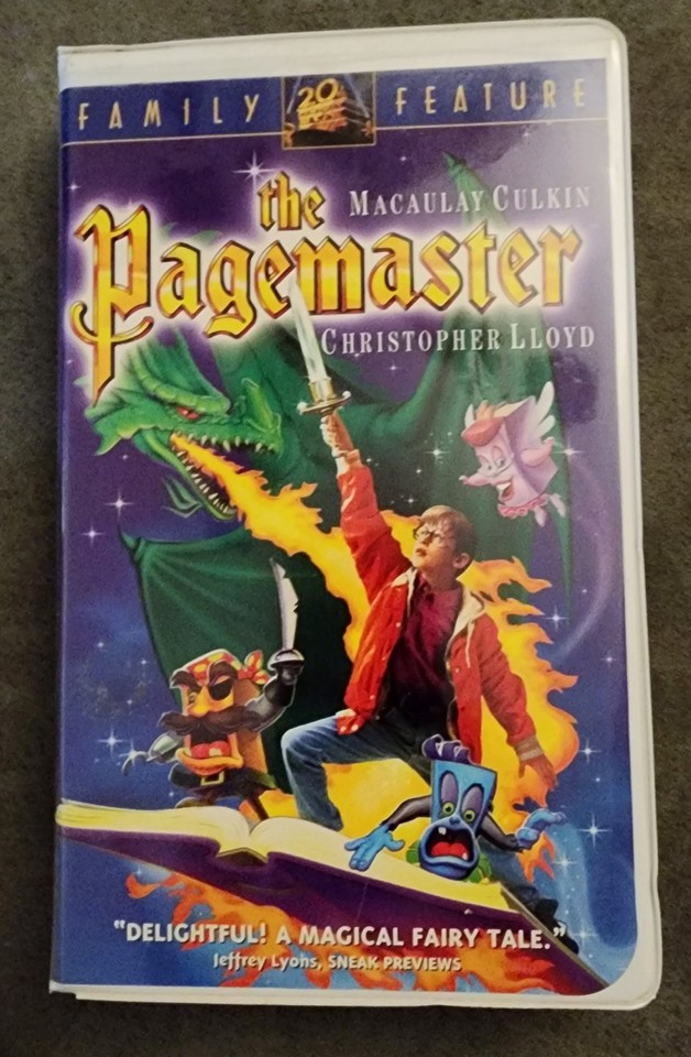 The Pagemaster VHS 1995 Clamshell Macaulay Culkin **Free Shipping ...