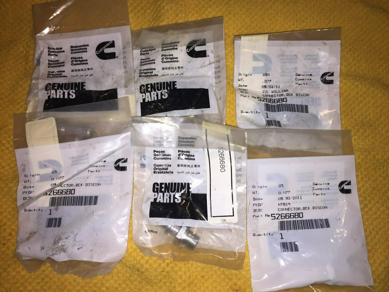 Cummins Diesel Power 5266680 (1pc) quick disconnect connector Genuine ...