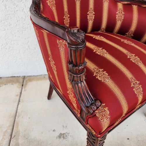 Napoleon III Style Wingback Chairs Pair | eBay
