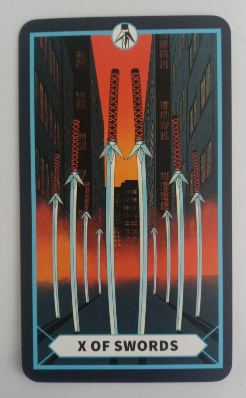 2022 DC Comics Tarot Card 10 Of Swords | eBay