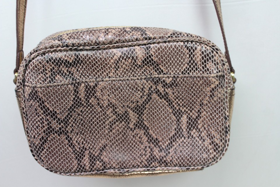 Gill Women's Crossbody Purse Snakeskin Print Leather | eBay