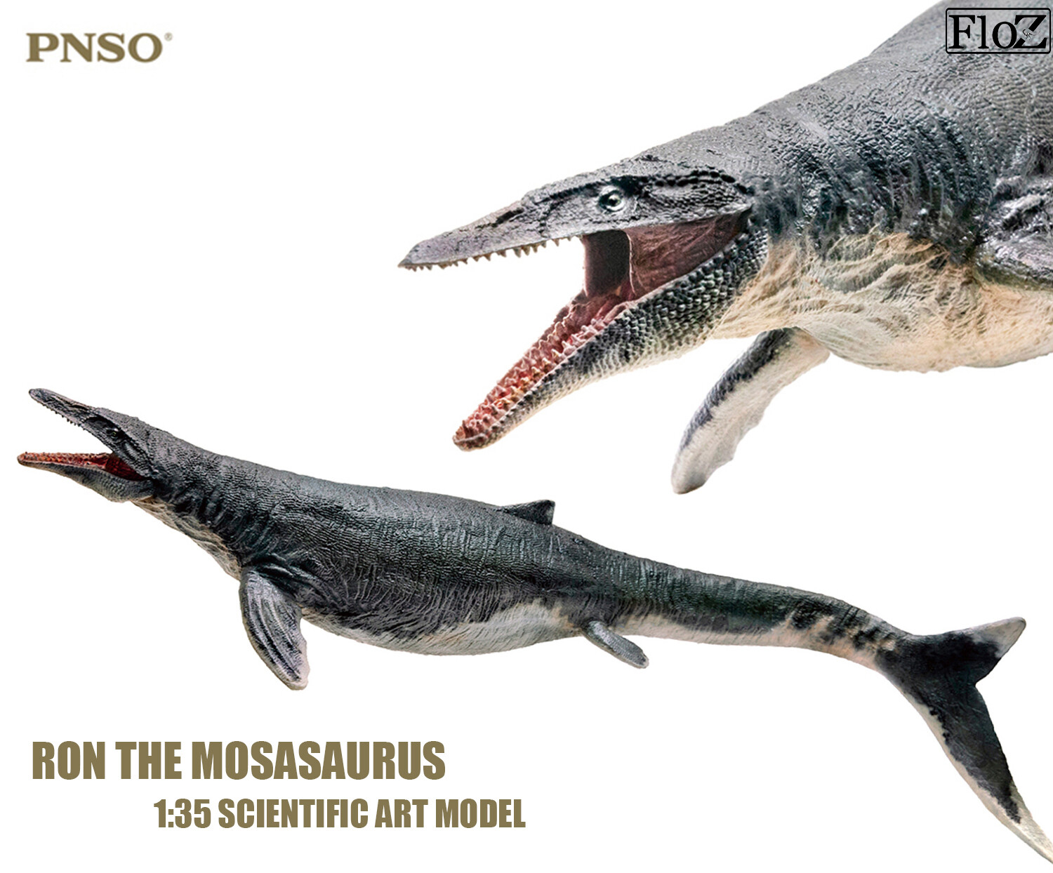 PNSO RON THE MOSASAURUS 1/35 Dinosaur Model Toy Collectable Art Figure ...