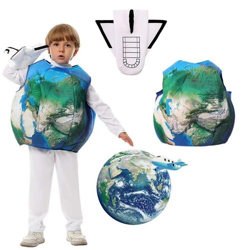 Kids Earth Cosplay Costume Performance Costume Coverall Outfits ...