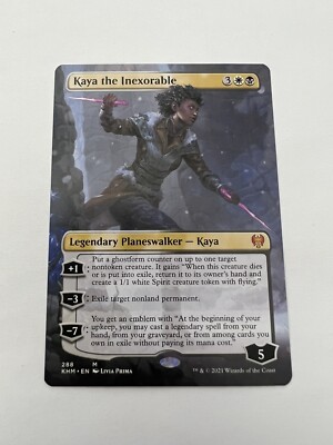 Kaya, the Inexorable Borderless MTG: Kaldheim Pack Fresh | eBay