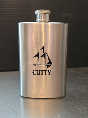 CUTTY SARK WHISKEY Hip Flask Stainless Steel 5oz Scotch Gin Vodka Wine ...