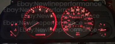 Red Cluster LED Bulb Kit for Toyota Corolla AE100 AE101 With RPM 1993 ...