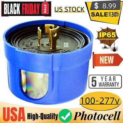 Photocell,Twist Lock Photocell Sensor, for Outdoor Light,Dusk to Dawn ...