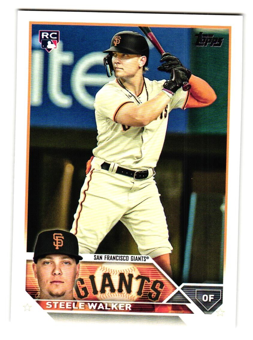 2023 Topps # 264 Steele Walker San Francisco Giants Rookie | eBay