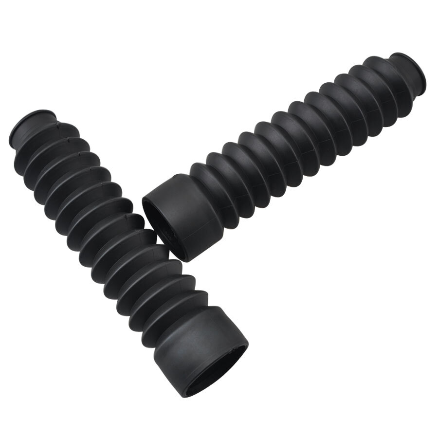 2Pcs Universal Front Rubber Fork Boots Shock Absorber Protector Dust ...