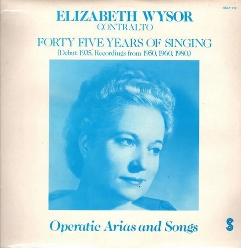 Elizabeth Wysor-45 Years of Singing-rare unplayed import | eBay