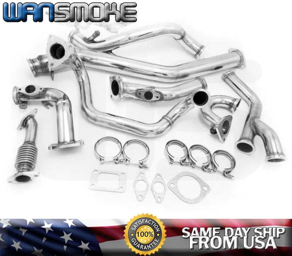 GT35 Turbocharger Bolt-on Turbo Kit for 03-06 350Z Z33 G35 Coupe VQ35DE ...