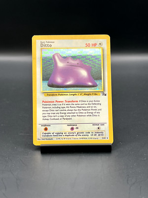 Pokemon Ditto 3/62 Fossil-Unlimited Edition Holo HP | eBay