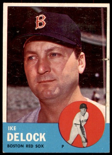 1963 TOPPS IKE DELOCK 136 EXMT BASEBALL BOSTON RED SOX | eBay