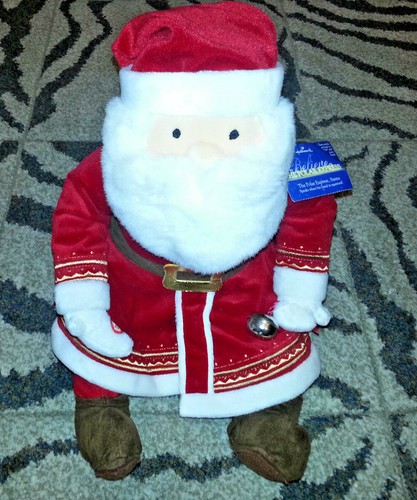 Hallmark 18'' THE POLAR EXPRESS Talking SANTA PLUSH Toy FIRST GIFT OF ...