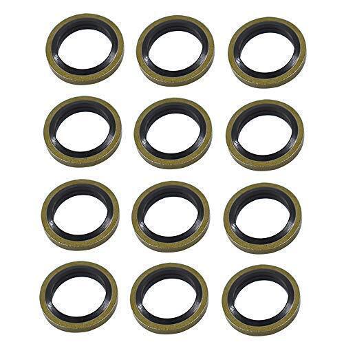 12PCS Cummins 12mm Banjo Bolt Seals Fuel Line Sealing Washer 12V 24V 5. ...