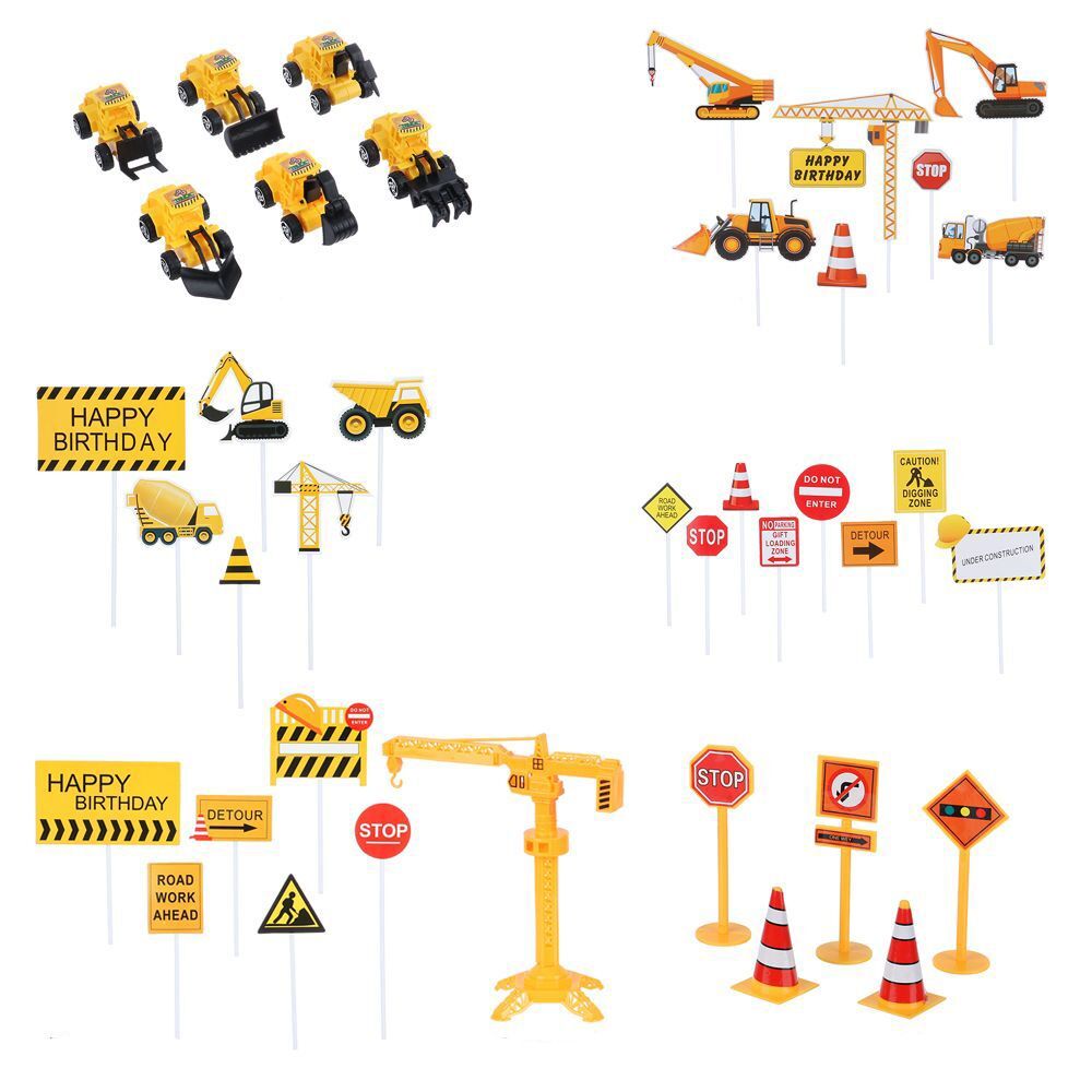 Construction Birthday Road Signs