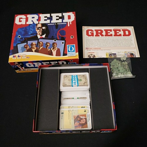 Greed (Card Game, 2014) Queen Games Donald X. Vaccarino strategy mafia ...
