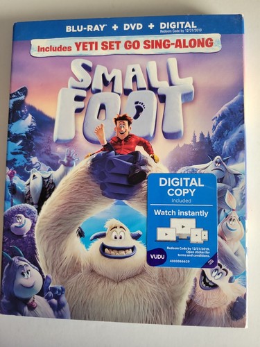 Smallfoot:Includes Yeti Set Go Sing-Along (Blu-ray +DVD 2018) Sealed | eBay