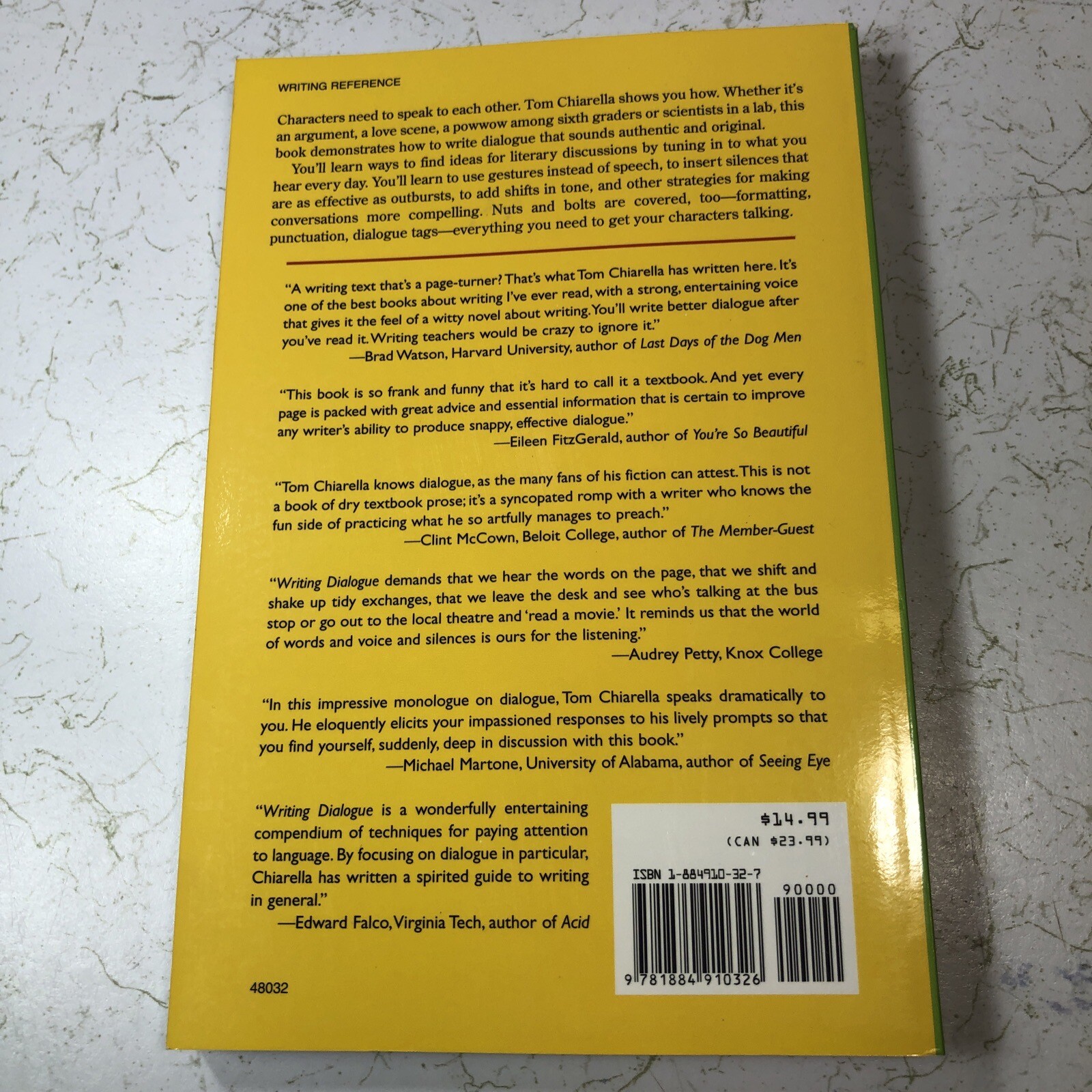 Writing+Dialogue+by+Tom+Chiarella+%281998%2C+Trade+Paperback%29 for ...