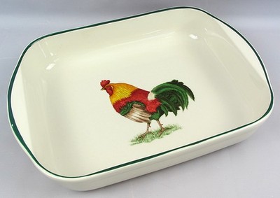 T.G.Green Pottery Cloverleaf Farm Animals Serving Roasting Dish 14 ...