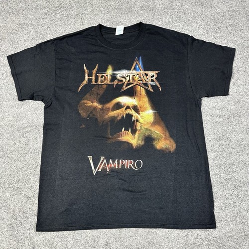 Helstar Vampiro Band XL Shirt Short Sleeve Black Cotton Double Sided | eBay