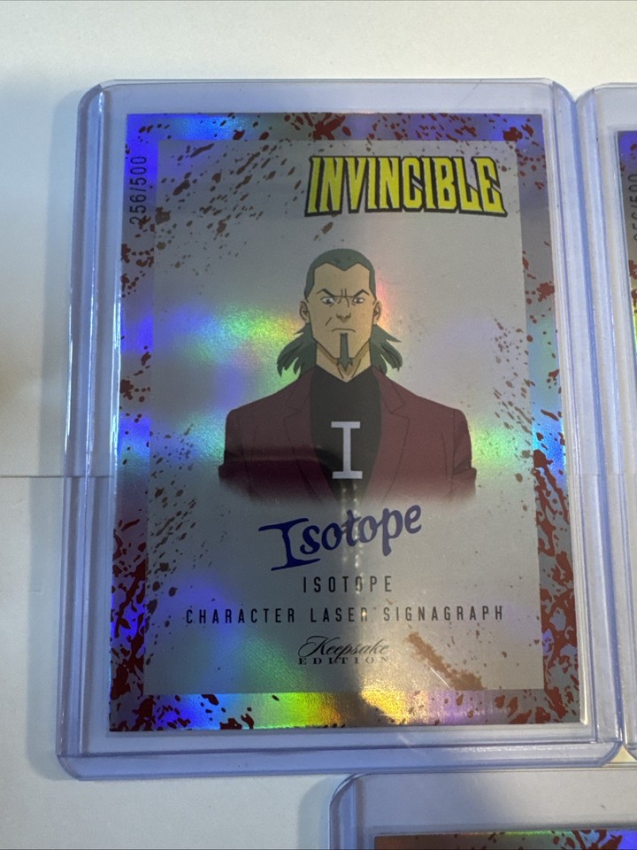 Invincible Keepsake Blood Splatter Character Laser Signagraph Cards Lot ...
