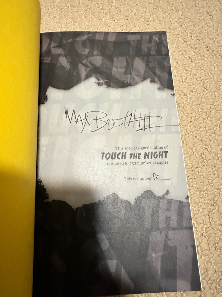 Cemetery Dance Touch the Night by Max Booth Signed Limited PC like-new ...