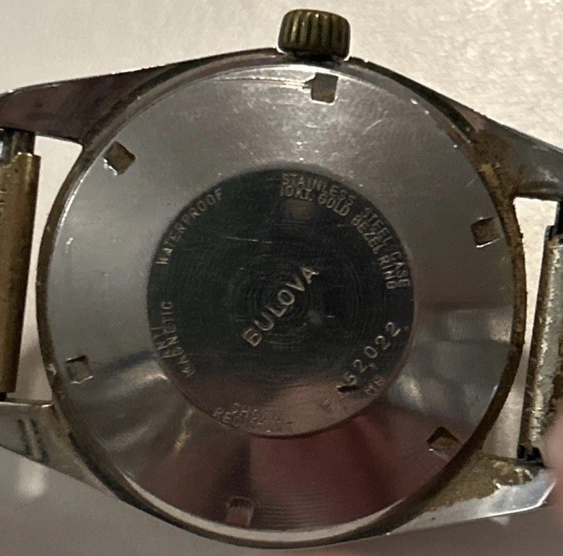 Bulova - Oceanographer - Solid 10k Gold Bezel Ring- 1968 (M8) | eBay