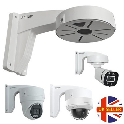 Universal CCTV Security Camera Arm Mount Wall Bracket Base Outdoor Dome ...