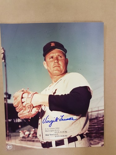 Virgil Trucks Autograph Photo 8x10 Signed SPORTS Baseball | eBay