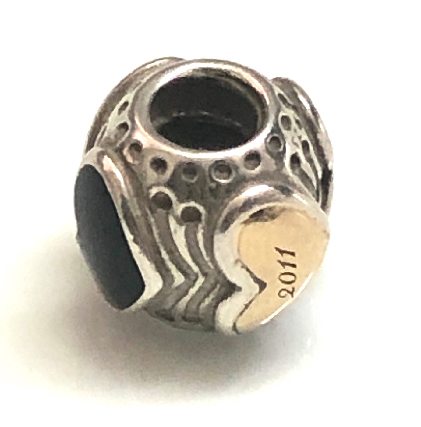 Authentic Pandora SS & 14K Gold 2011 Limited Edition Midnight Hearts ...