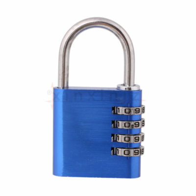Resettable Combination 4 Digit Number Lock Password Blue | eBay