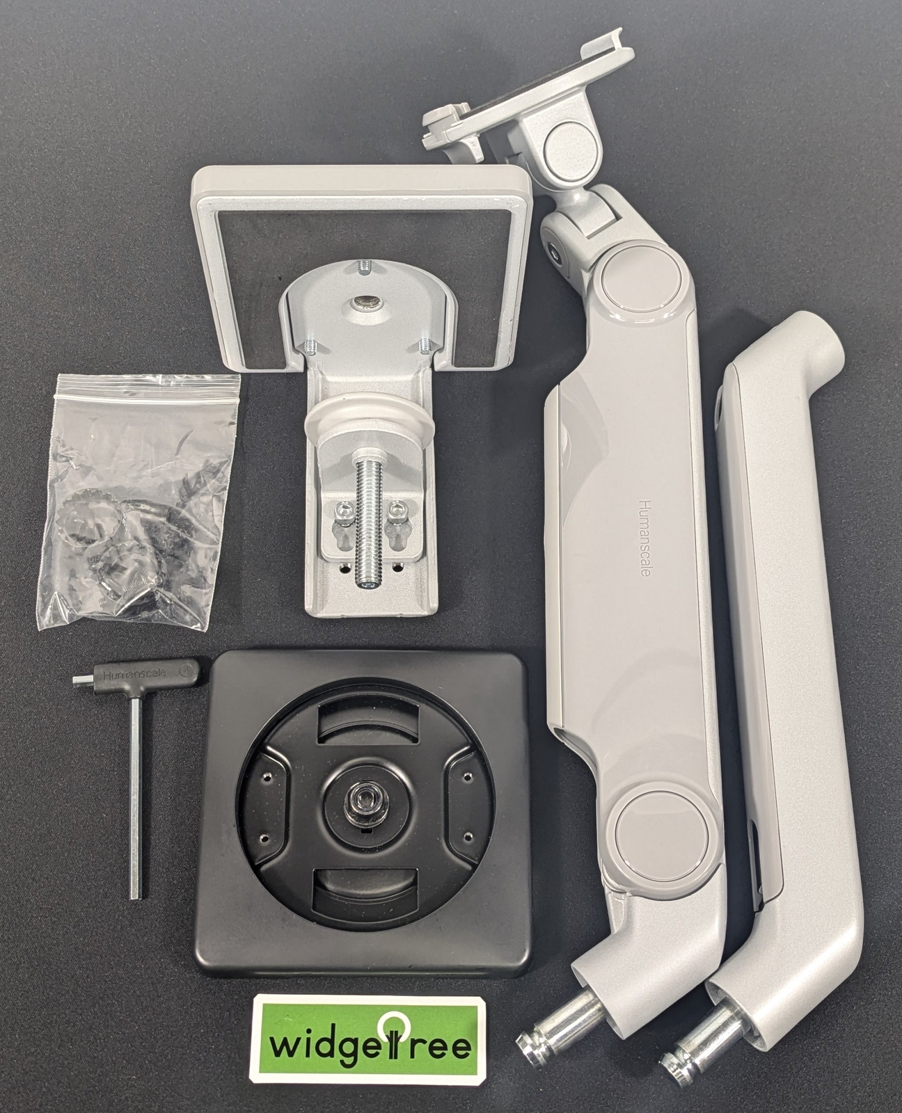 Humanscale M2.1 Single Monitor Clamp Mount - M21CMSBTB | eBay