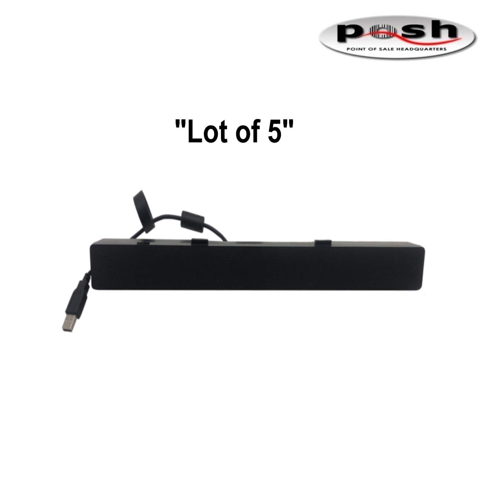 LOT OF 5 - Dell AC511 USB Powered Stereo Soundbar Speaker Black - 1.6m ...