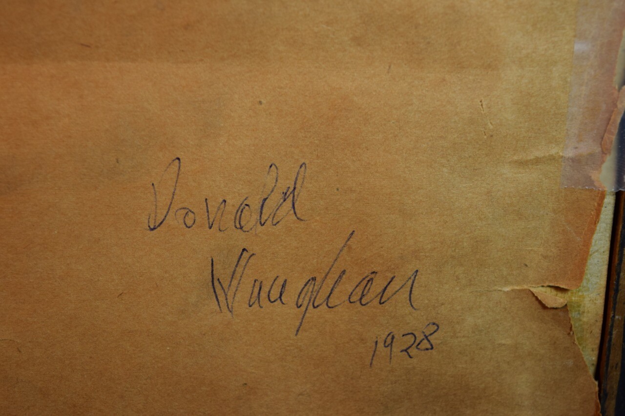 Donald Vaughan Etching of Landscape with Figures | eBay