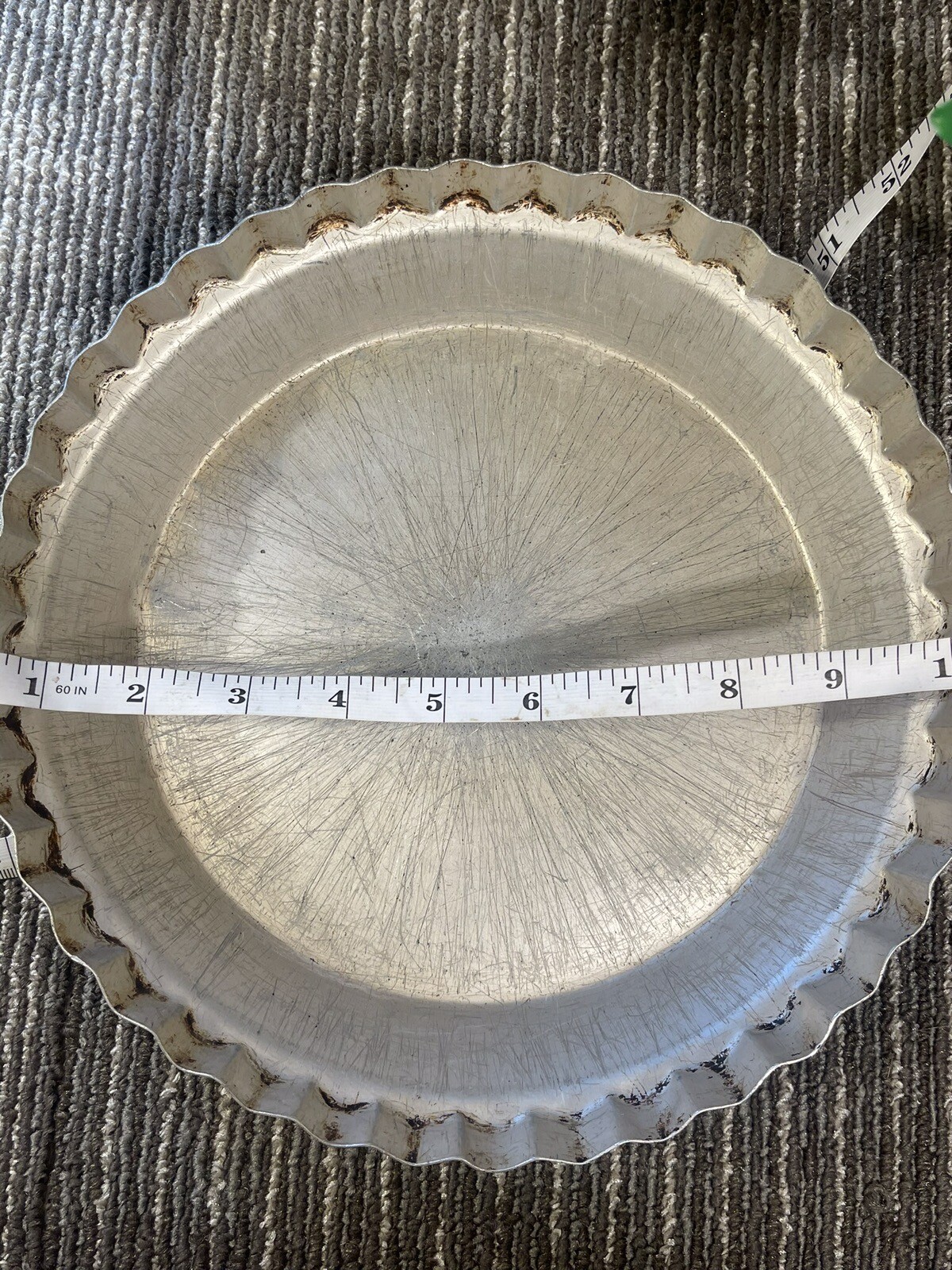 Wear-ever Aluminum Fluted Pie Pan 10 X 1 3/4" Scalloped No. 2865 USA ...