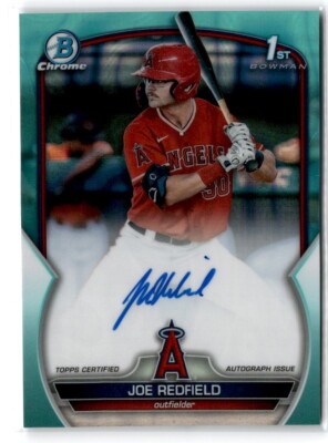 2023 Bowman Draft Chrome1st Bowman Aqua Wave Refractors Joe Redfield ...