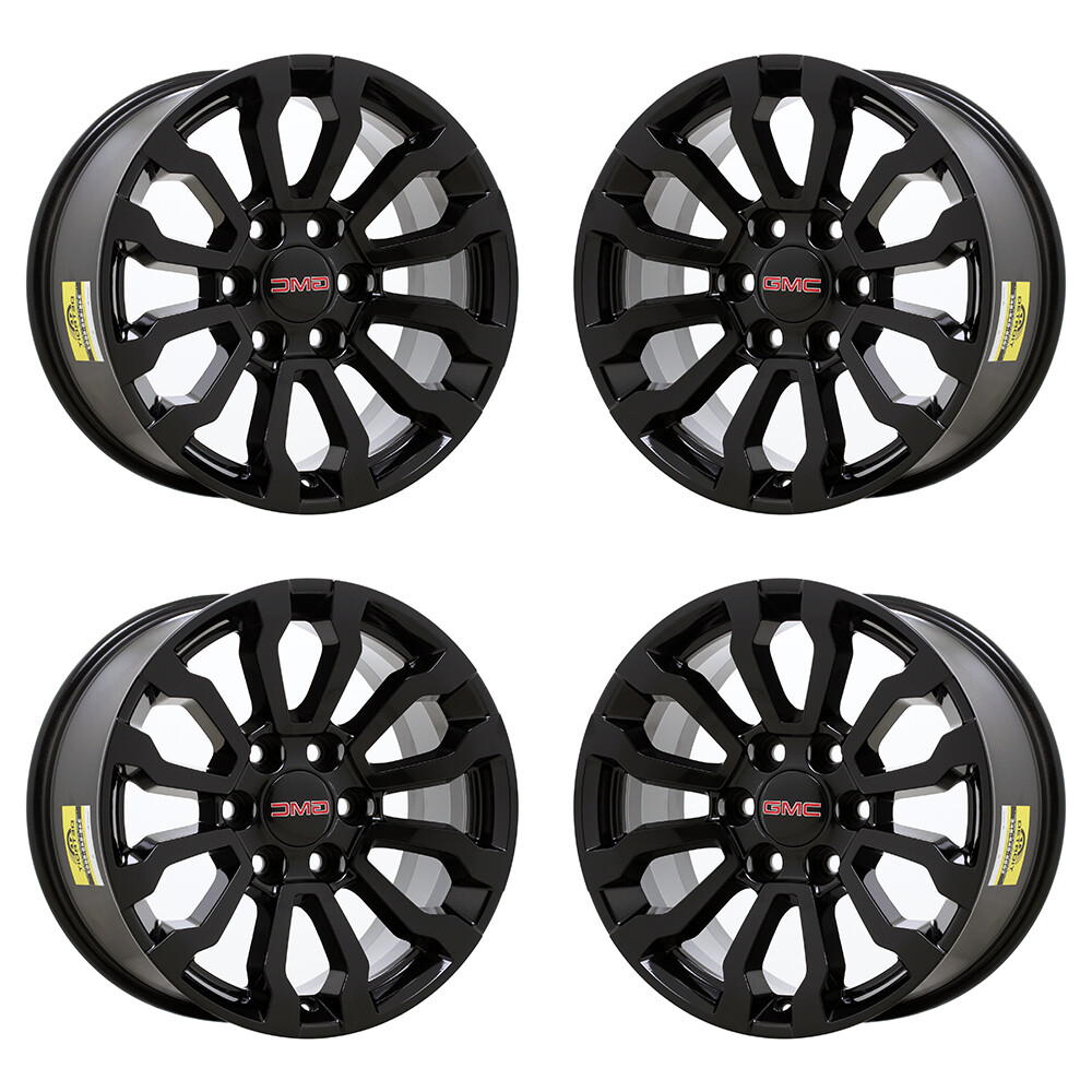 18" GMC SIERRA 1500 GLOSS BLACK EXCHANGE WHEELS RIMS FACTORY OEM 5909 ...