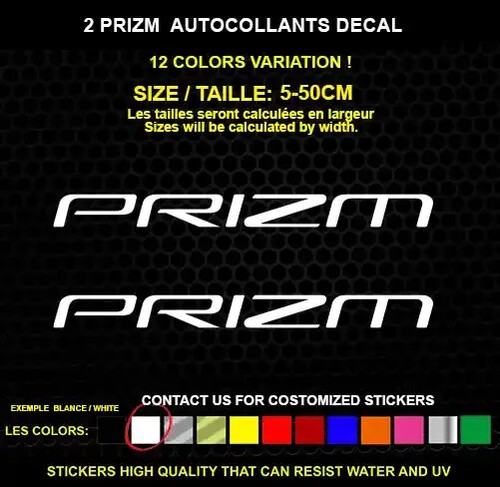 PRIZM autocollant Véritable decal autocollant STICKERS IMPERMÉABLE | eBay