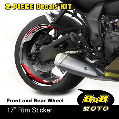 RED PLATINUM S06 17" Wheel Rim Decals Sticker Inner For CBR 1000RR ...