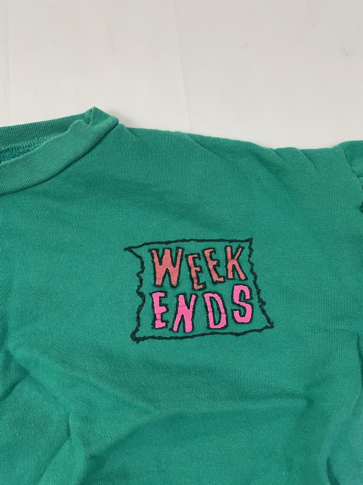 Vintage 1989 80d Retro Cute Terrific Pacific Green Womens Crop Top ...