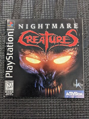 Nightmare Creatures (Sony PlayStation 1, PS1) AUTHENTIC MANUAL ONLY | eBay