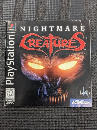 Nightmare Creatures (Sony PlayStation 1, PS1) AUTHENTIC MANUAL ONLY | eBay