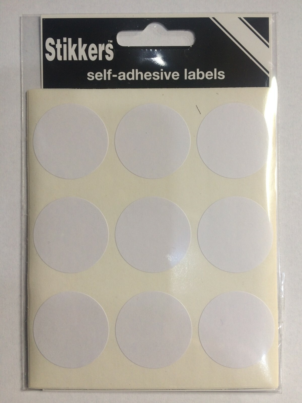 WHITE Round Circle Stickers Dots Sticky Self Adhesive Sticky Labels ...