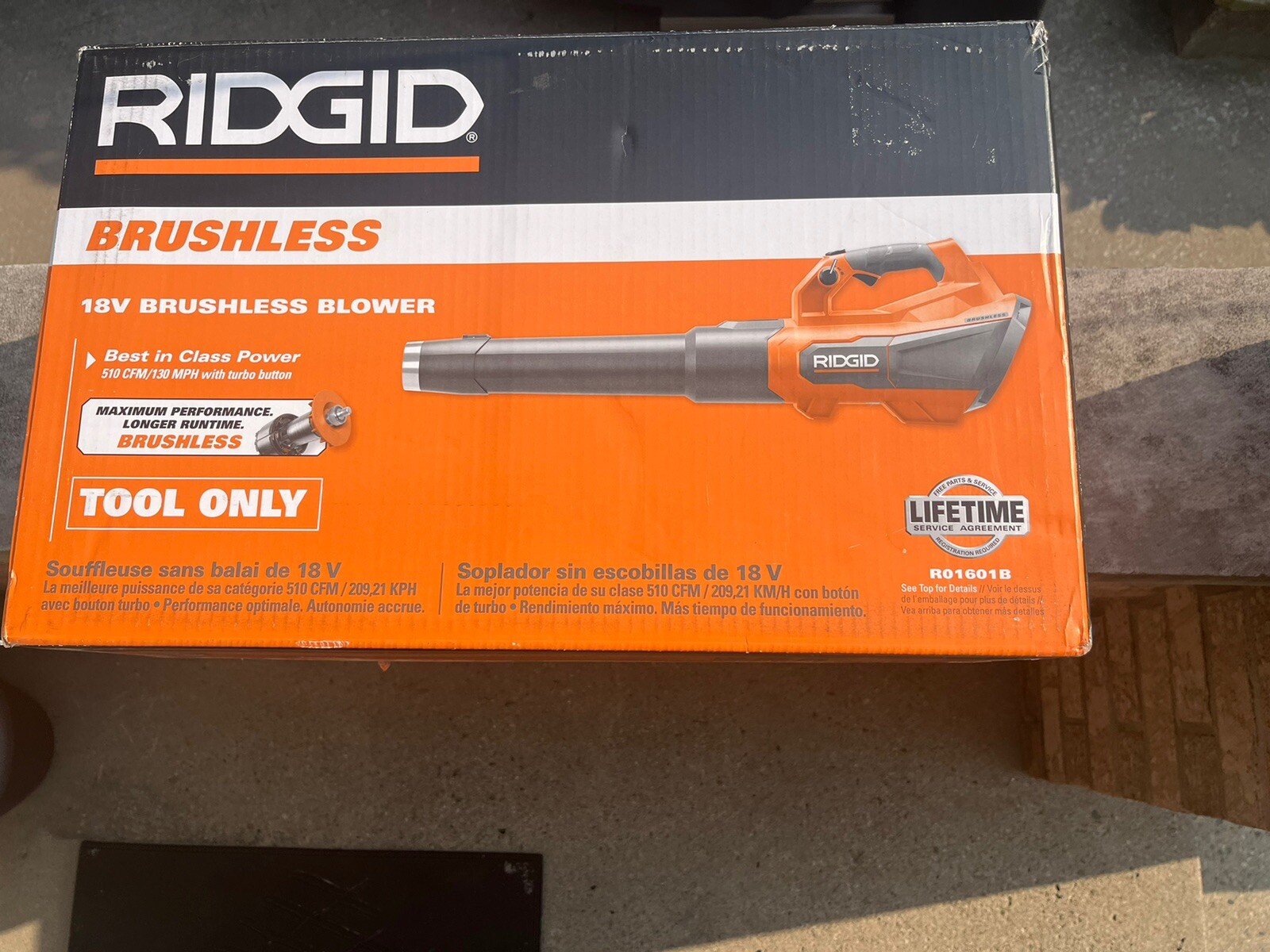 Brand New RIDGID Blower 18V R01601B Brushless Cordless Bare Tool Only ...